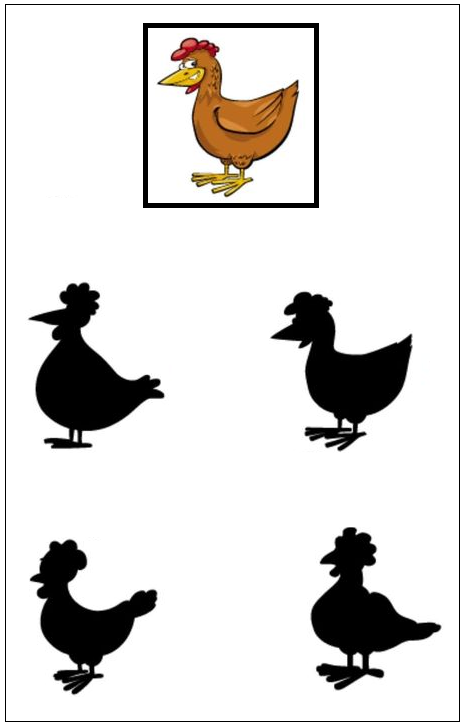 Shadow Matching Worksheet #43 | Olympiad tester