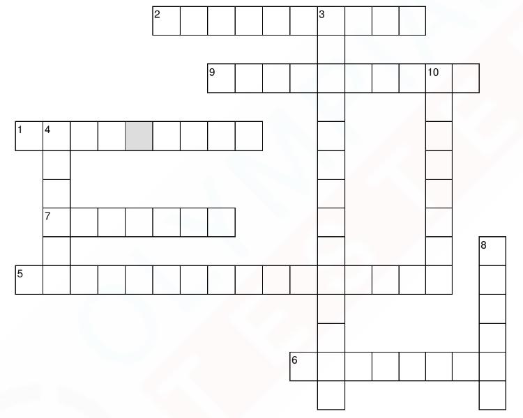 Science crossword on Plants - Worksheet #4 | Olympiad tester
