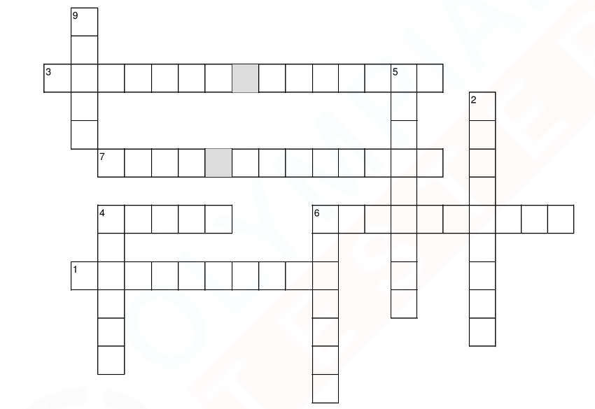 Science crossword - Human body and health | Olympiad tester