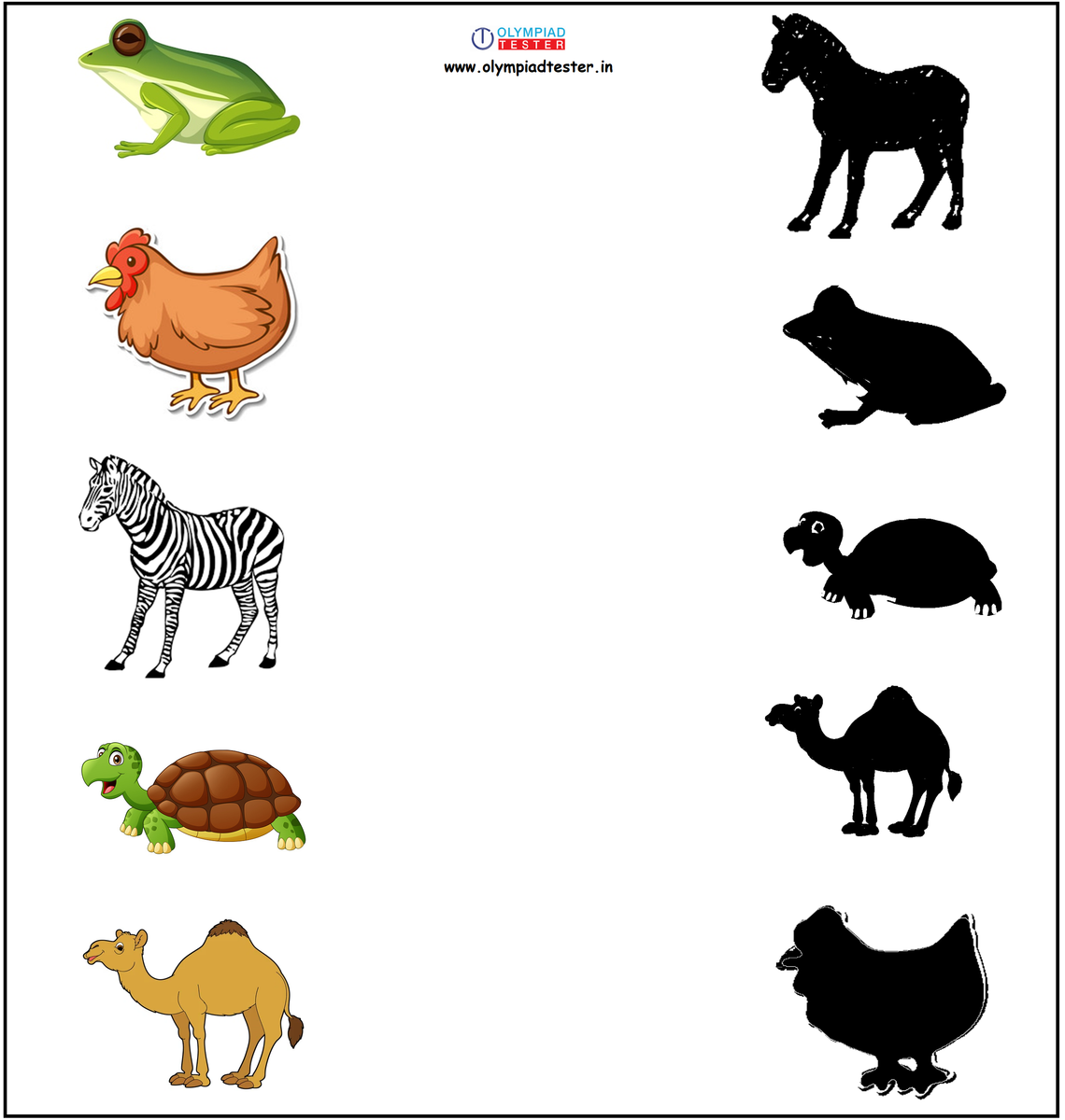 Free Printable Science Worksheets for Preschool - Animals 36 | Olympiad ...