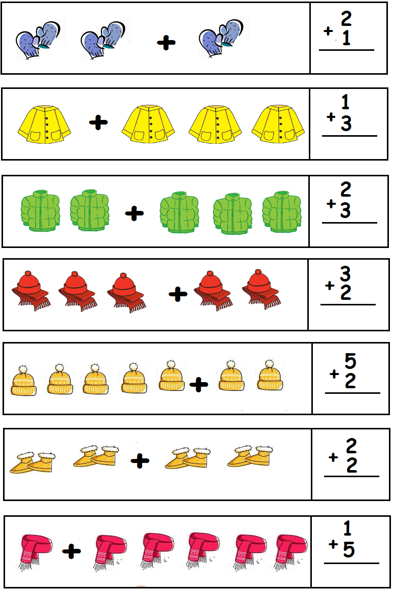 Winter Wonderland Math: Count, Add and Write | Olympiad tester