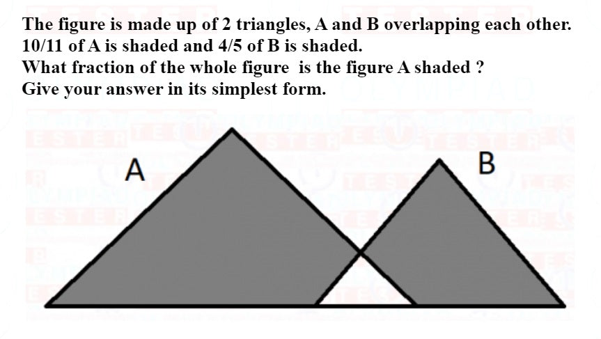 Maths Olympiad Class 5 question papers - Fractions | Olympiad tester