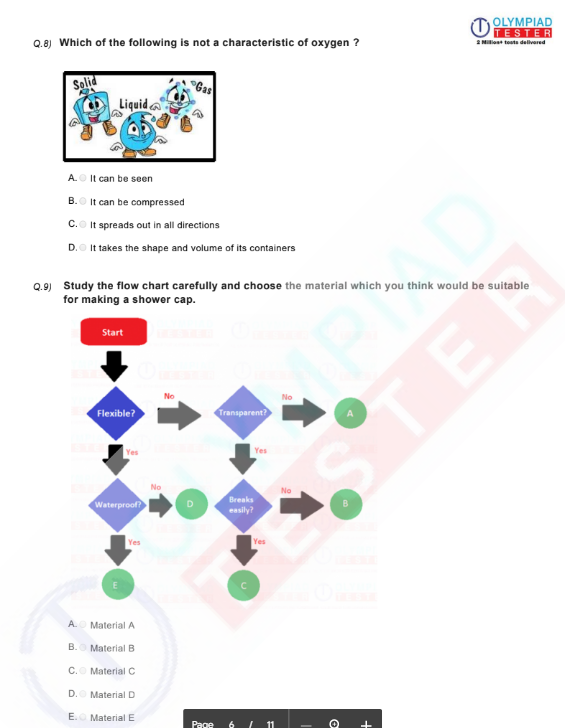 Class 3 NSO Science Olympiad sample paper - Worksheet 1 | Olympiad tester