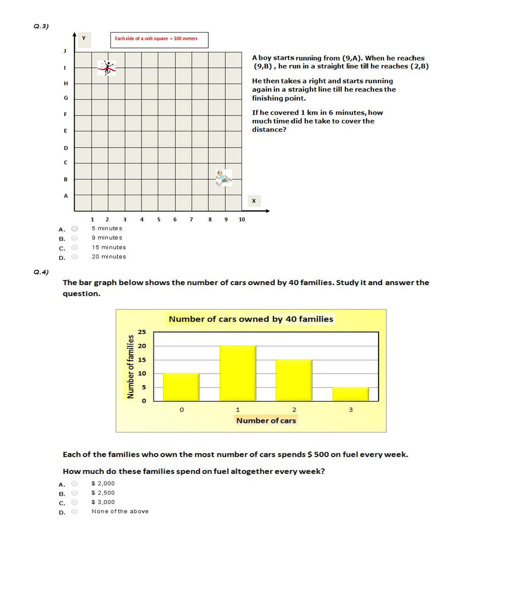 Fractions worksheet for Class 4 Maths Olympiad | Olympiad tester