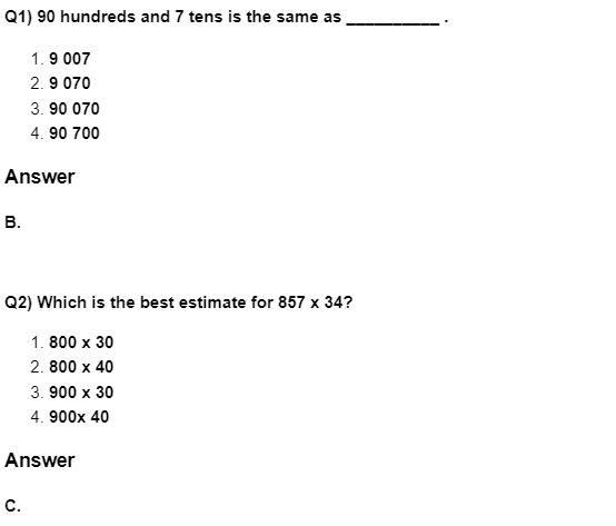 Class 4 Maths - Number System - Set 07 | Olympiad tester