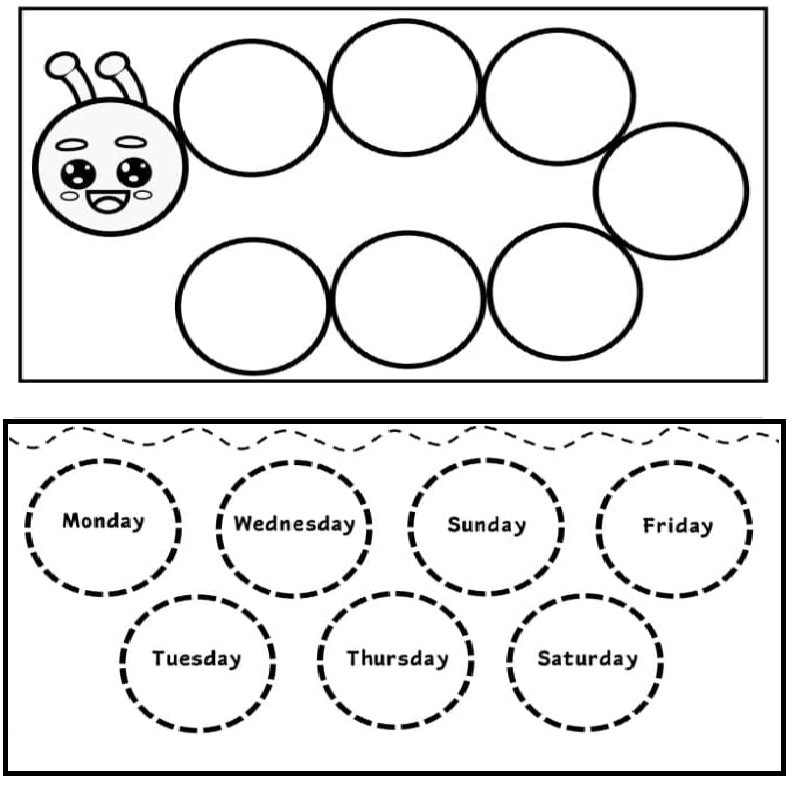 Create a Days of the Week Caterpillar! | Olympiad tester