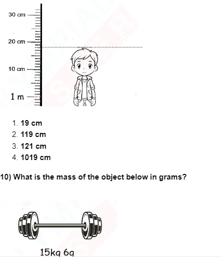cbse class 3 maths measurements worksheets with answers | Olympiad tester