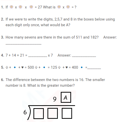 Math for Class 3 | Olympiad tester