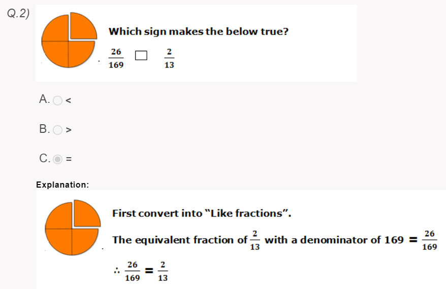 Class 4 Fractions worksheet for Math Olympiad | Olympiad tester