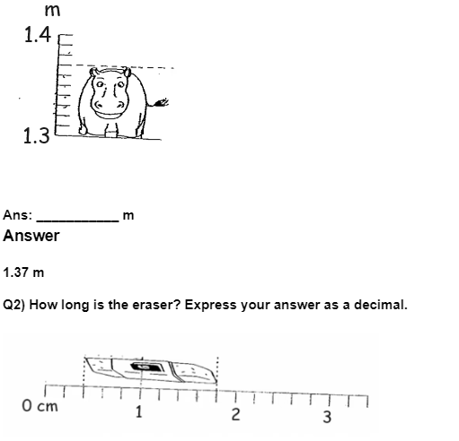 Question Bank for 4th Class Mathematics Measurement Length, Weight and ...