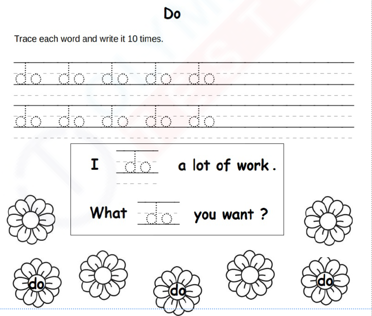 Mastering Sight Word 'Do' | Olympiad tester