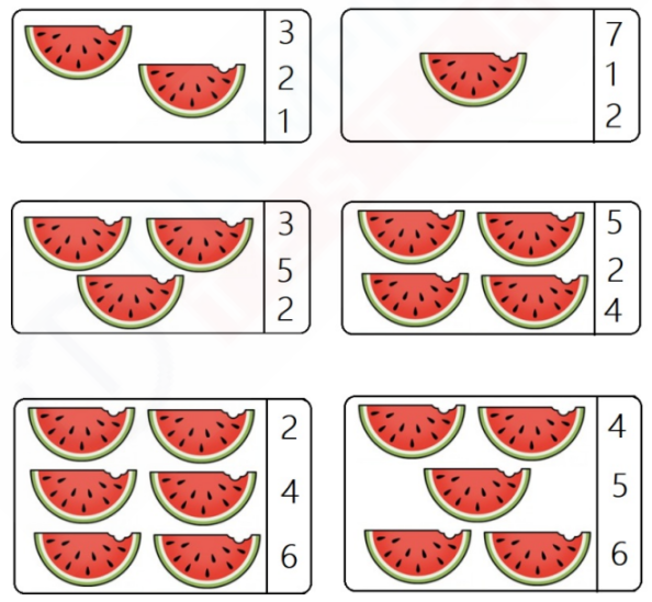 Watermelon Counting Worksheet | Olympiad tester
