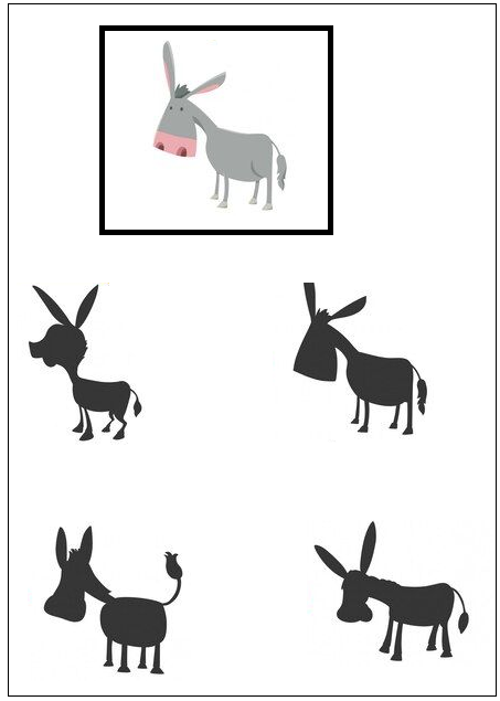 Shadow Matching Worksheet #50 | Olympiad tester