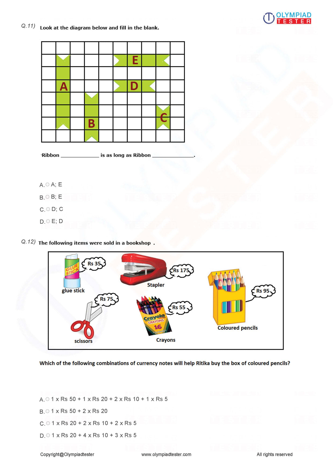 Best Class 1 Study Material– Tagged "IMO Worksheets"– Olympiad tester