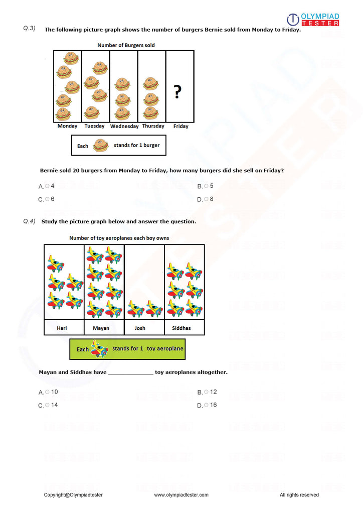 Class 1 Imo Maths Olympiad Online Chapterwise Practice Tests Olympiad Tester
