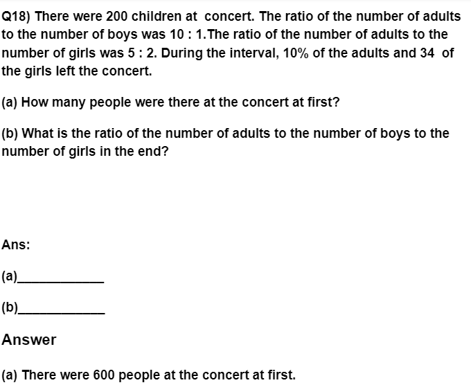 Maths Worksheet on Ratio for Grade 5 - Set 1 | Olympiad tester