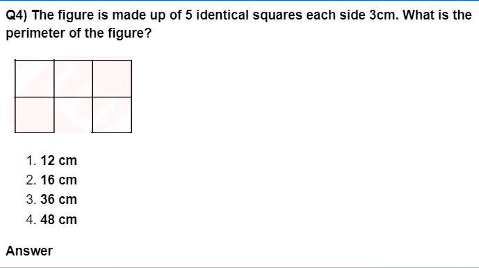 Class 4 Maths Geometry - Sample questions | Olympiad tester