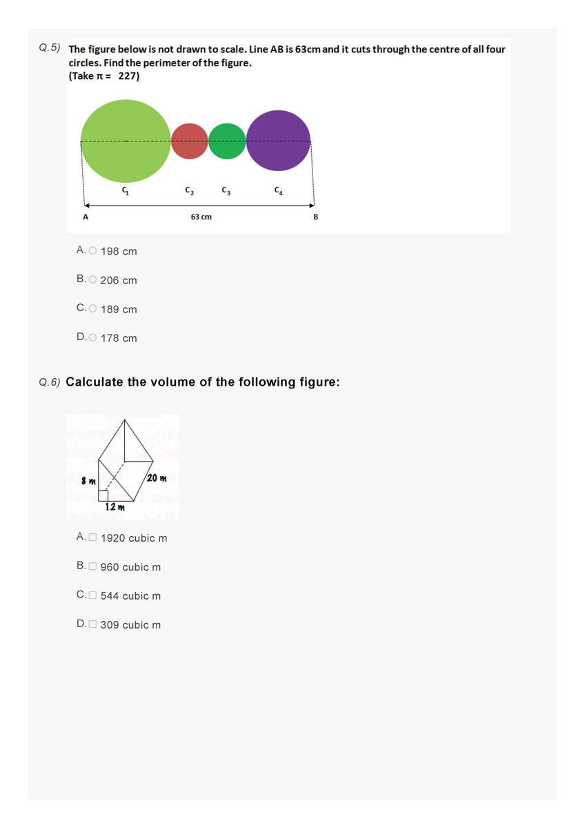 Class 8 Maths HOTS - Mensuration - PDF 01 | Olympiad tester