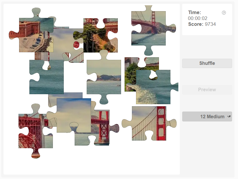 Puzzle - Golden gate bridge | Olympiad tester