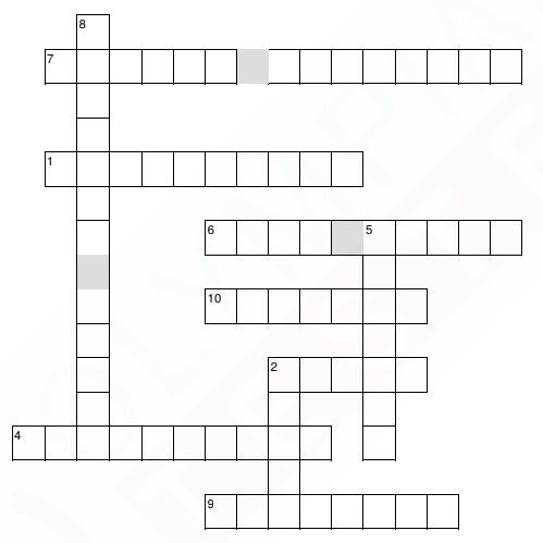 Science crossword on Animals - Worksheet #4 | Olympiad tester