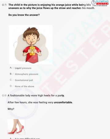 Class 8 Science - Force and Pressure - PDF Worksheet | Olympiad tester