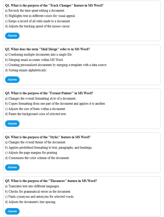 Cyber Olympiad Class 10 - Sample question paper 07 | Olympiad tester