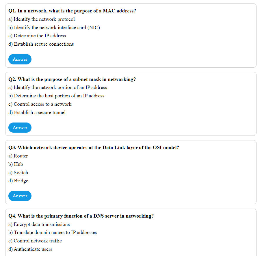 Cyber Olympiad Class 10 - Sample question paper 15 | Olympiad tester