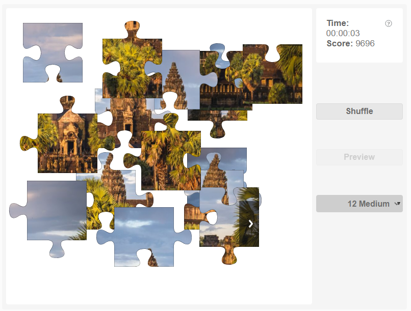 Puzzle - Angkor Wat | Olympiad tester