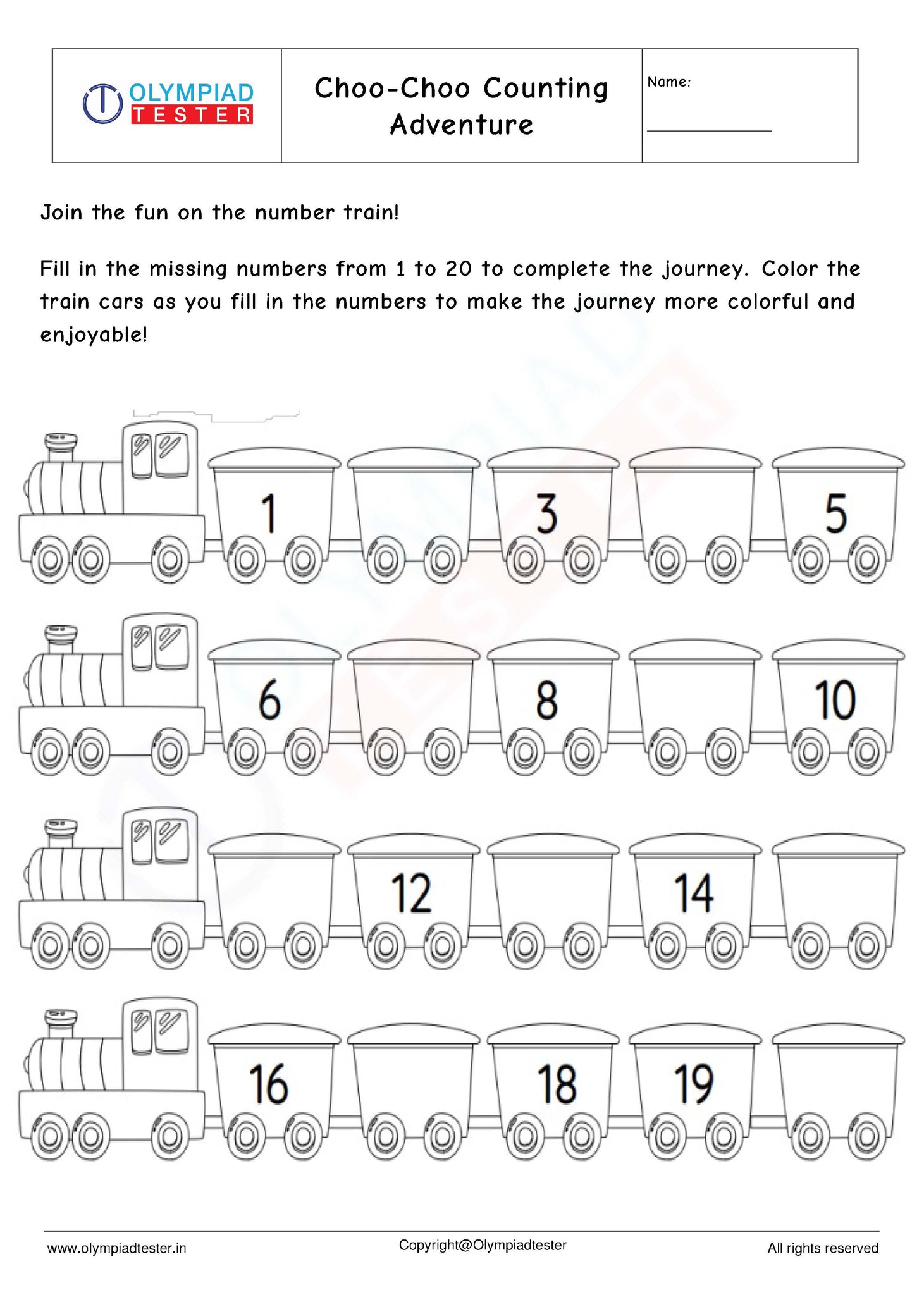 UKG Maths Worksheets | 300 Printable Mathematics Worksheets for UKG ...