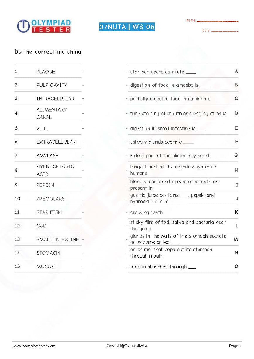 150+ Class 7 Science Worksheets PDF - Instant Download | Olympiad tester